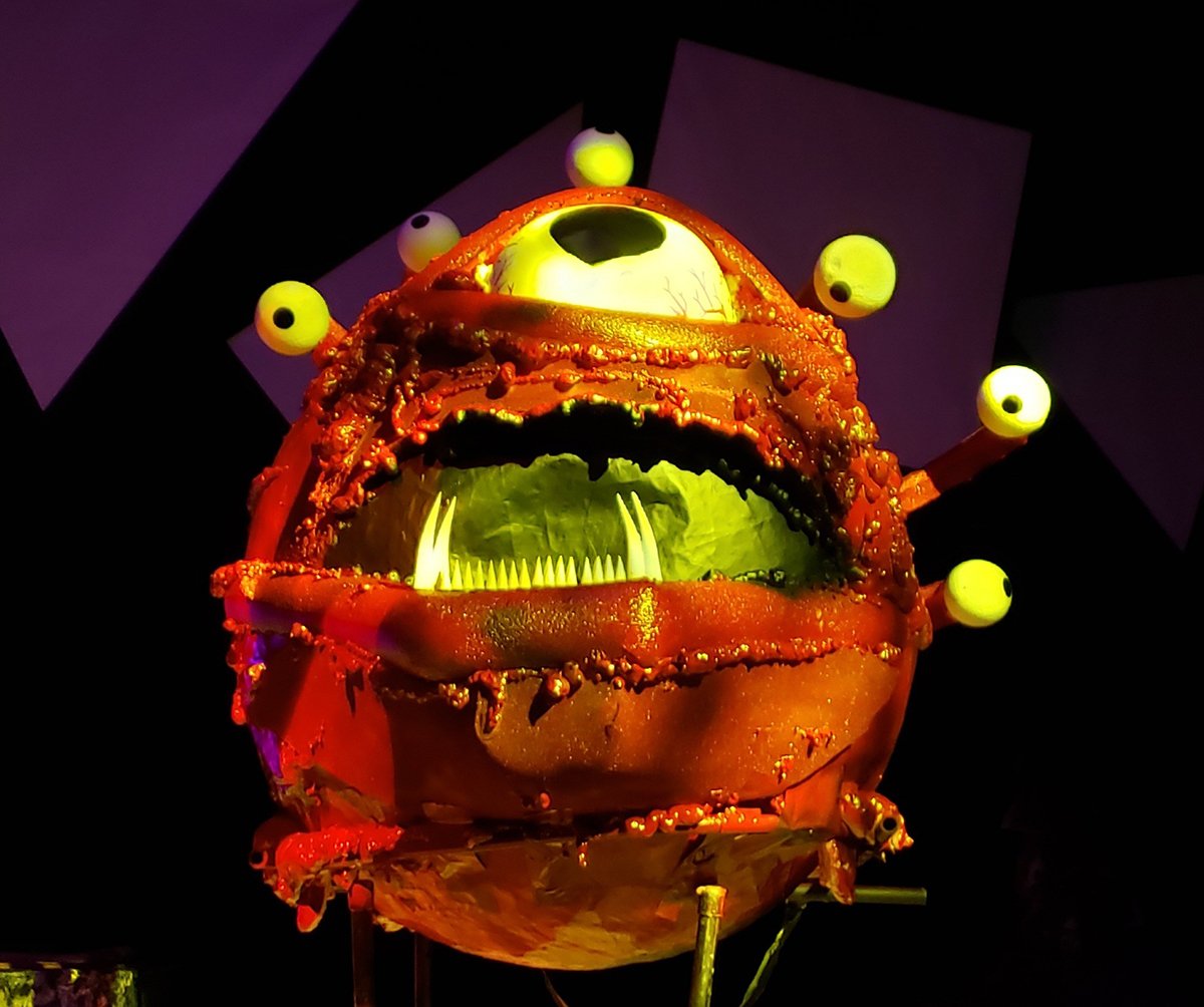 Illuminating Monsters On Stage In A Saturated Color Scheme