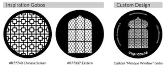 Two Rosco Gobos Inspire A Bespoke Mosque Window Gobo Design